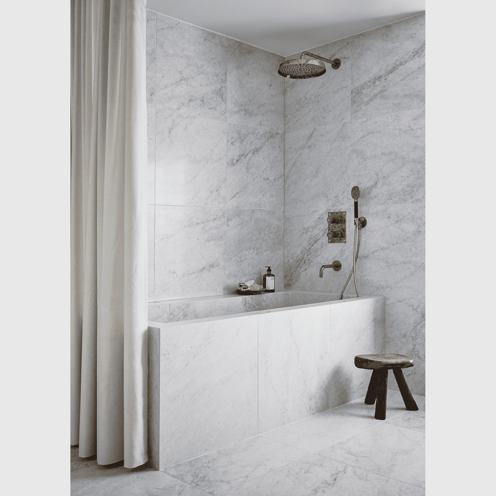 Bricmate fliser - Glanshammar white honed – Bad&Design