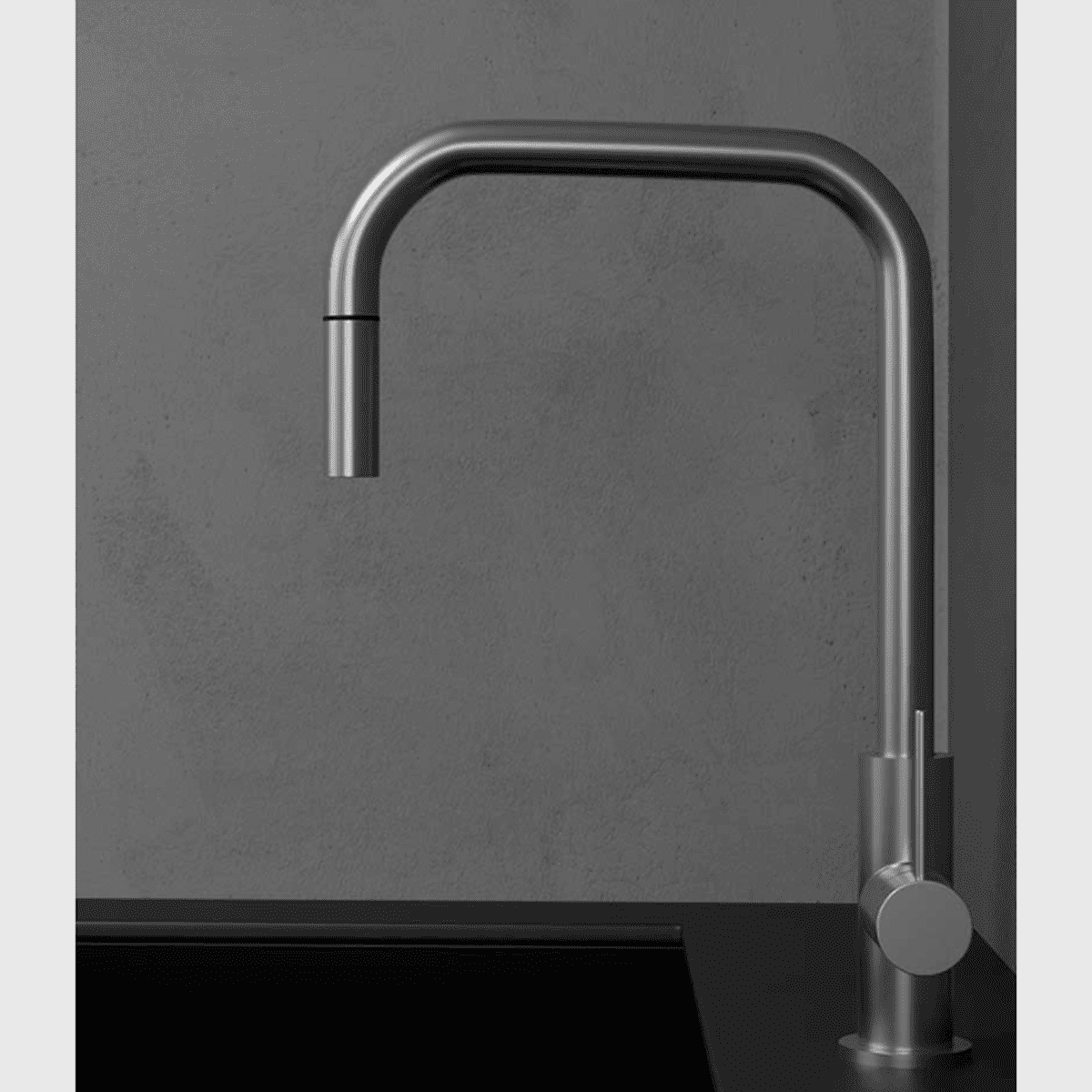 Primy Steel Accent Square køkkenarmatur - rustfri stål – Bad&Design