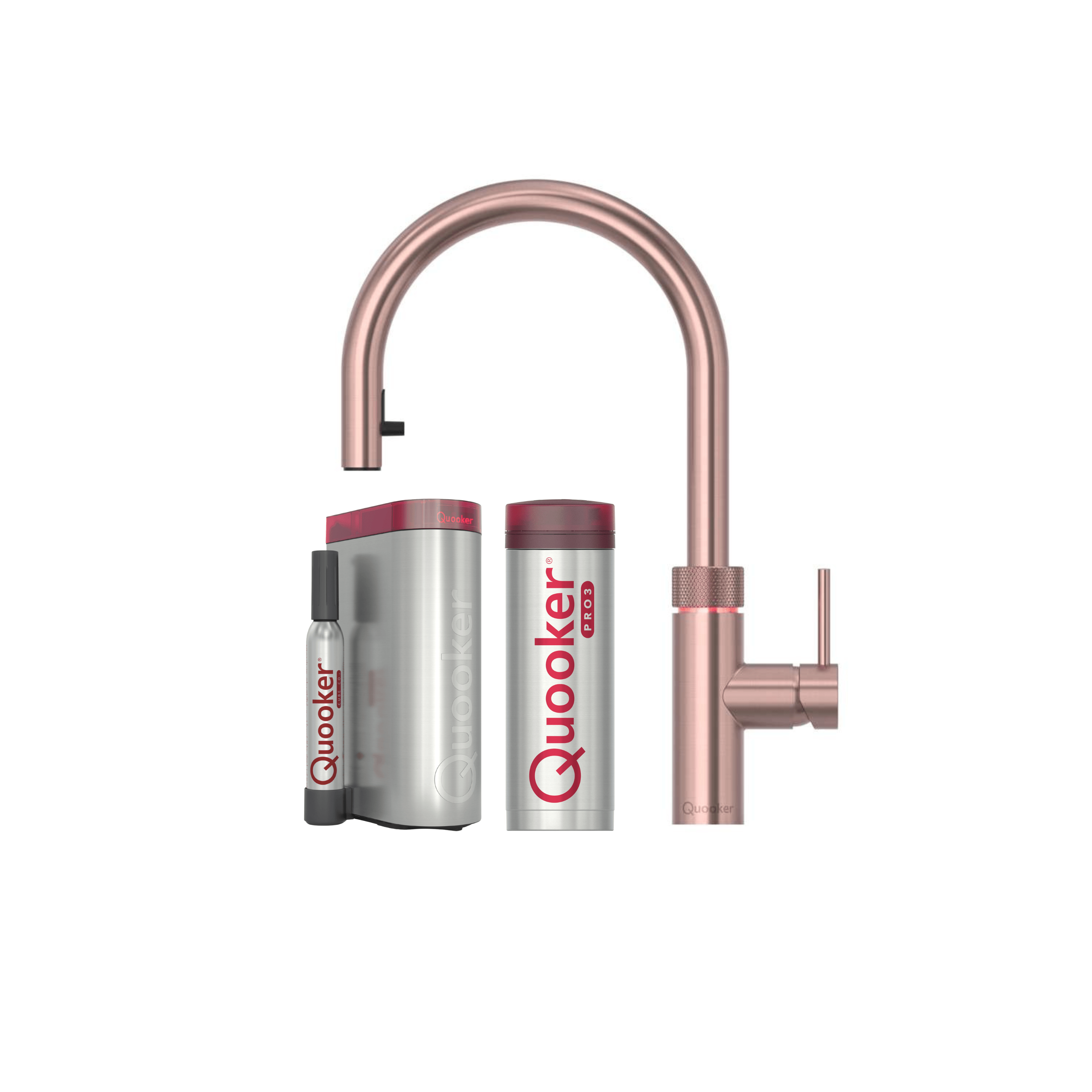 Quooker Flex med Pro3 beholder & Cube - rose kobber – Bad&Design