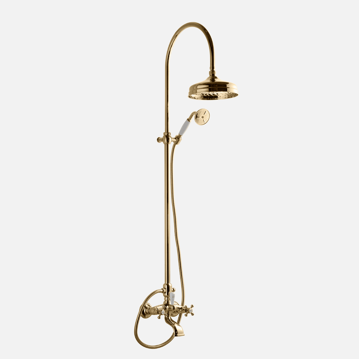 Tapwell XCOL022-150 classic kar-/brusearmatur - messing natur – Bad&Design